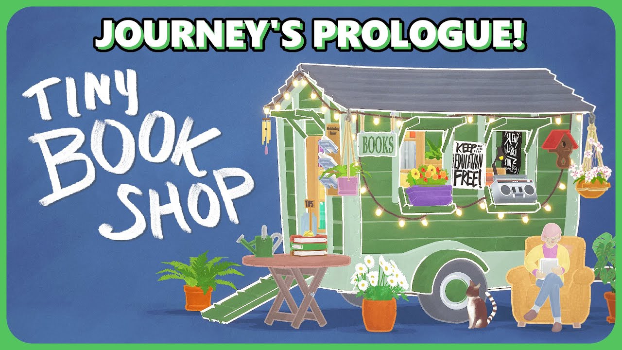 RUN A COZY MOBILE BOOKSTORE! Tiny Bookshop Demo - YouTube