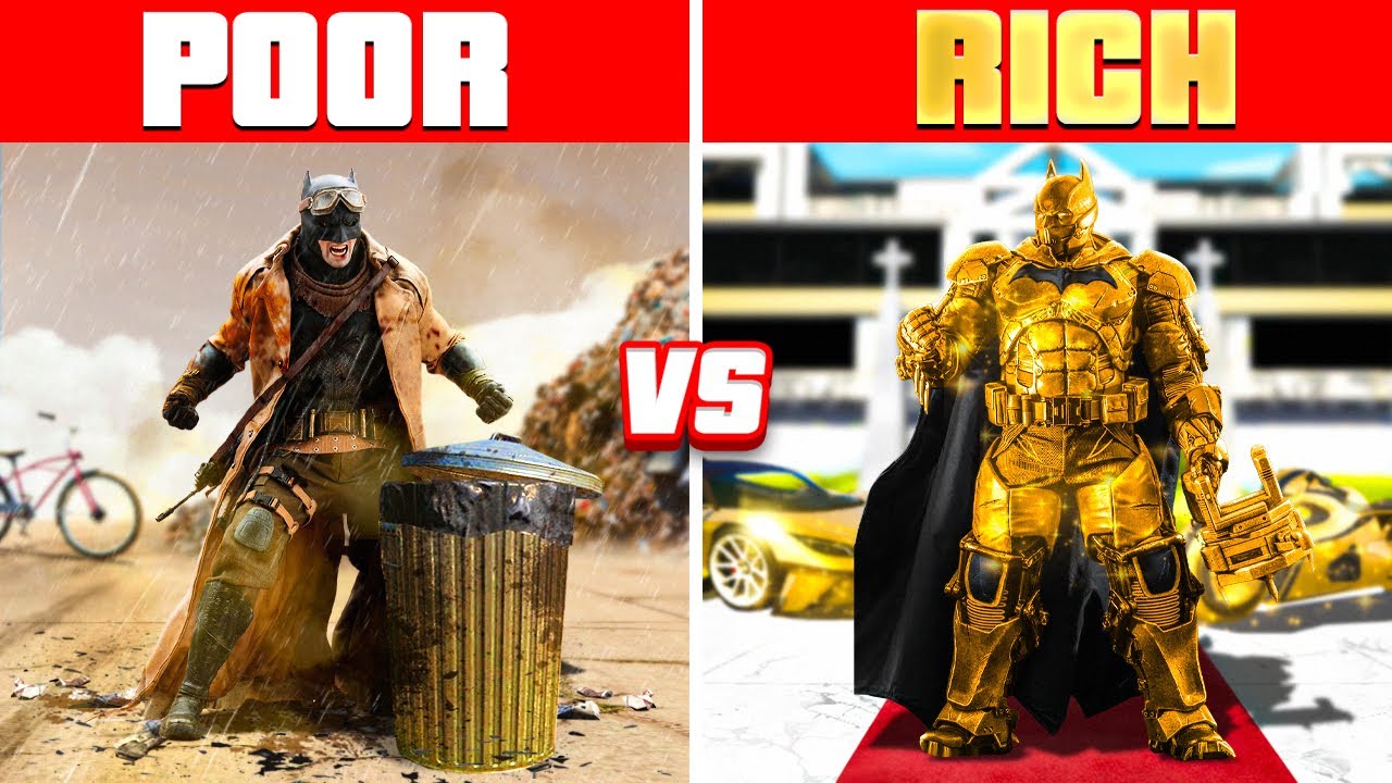 POOR Batman vs. RICH Batman In GTA 5! (GTA 5 RP Mods) - YouTube