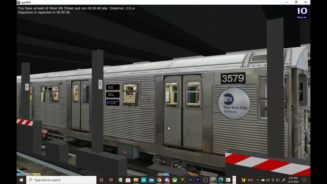 (OpenBVE: R32-R38 Showcase) 1996 R32 Phase I A Train At W 4th - YouTube