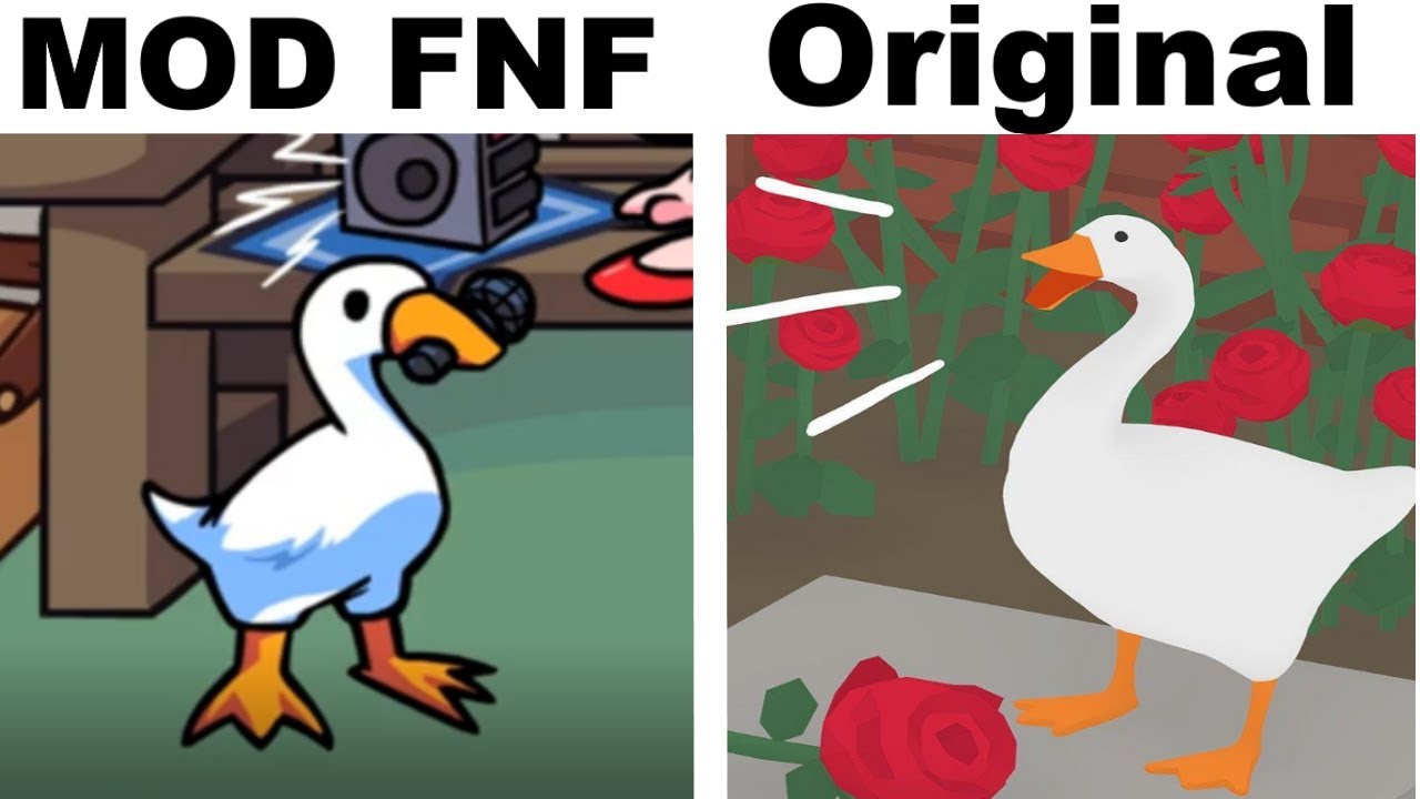 Untitled Goose FNF Mod VS Original - YouTube
