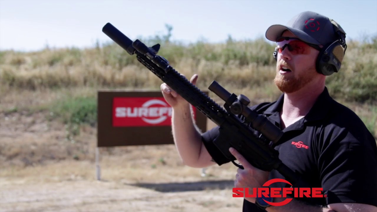 Surefire socom556 mini & MB556K Muzzle Brake-Adapter - YouTube