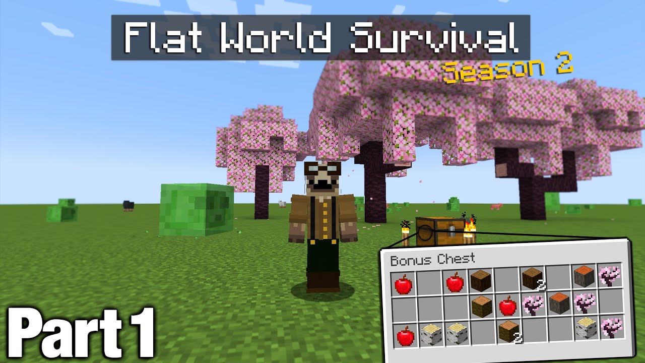 Surviving on a Superflat World with Nothing but... a Bonus Chest | Part ...
