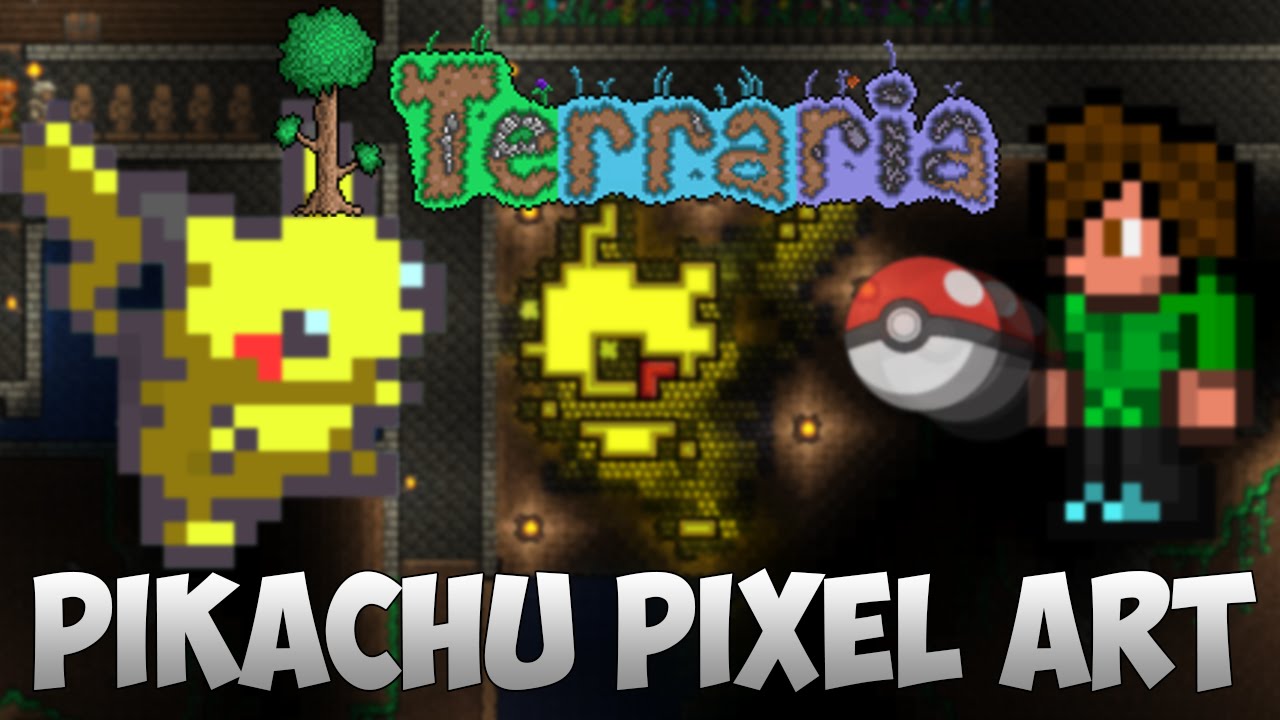 Terraria - Pikachu Pixel Art | Timelapse | Mirium - YouTube