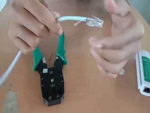 Cara memasang RJ45 ke kabel UTP - YouTube