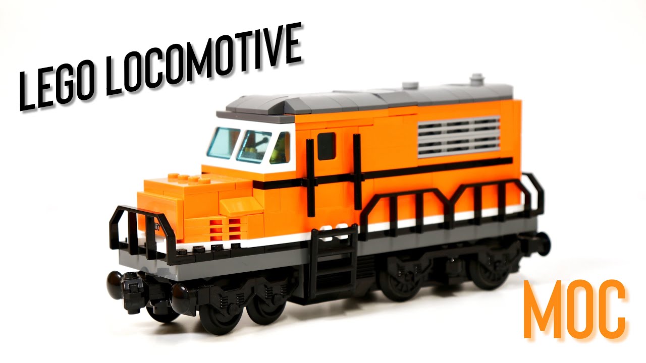 Custom LEGO Train Locomotive MOC - YouTube