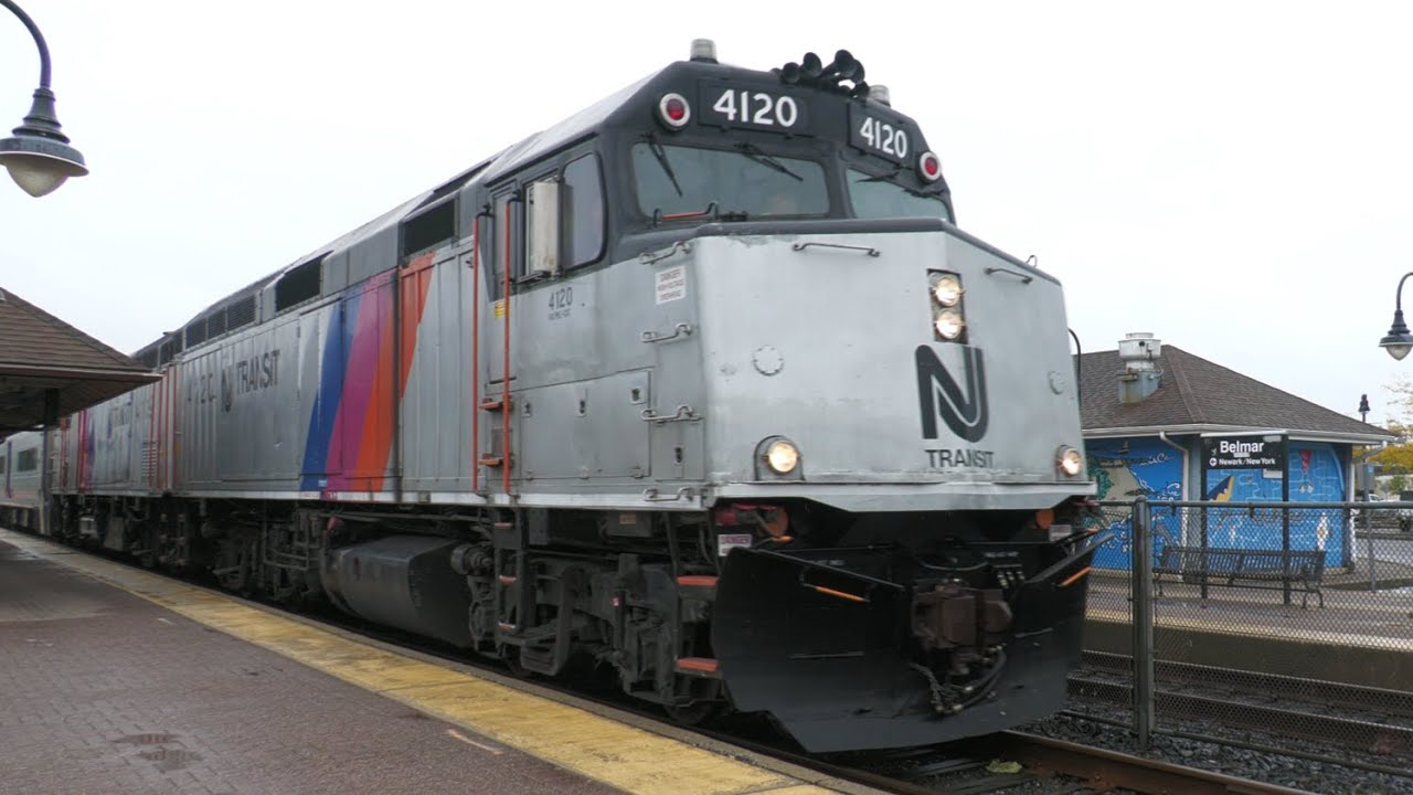 NJ Transit F40 special in Belmar - YouTube