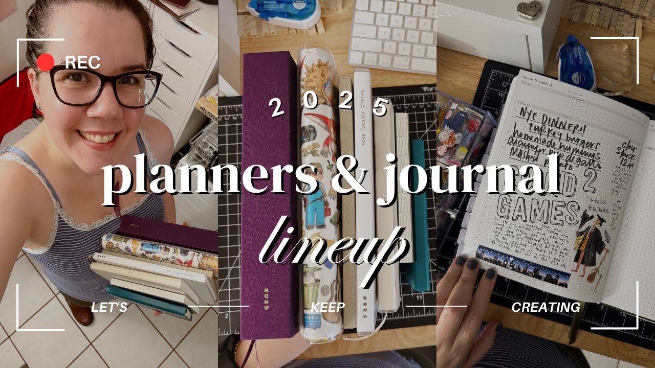 2025 planner and journal lineup | a fresh start | daily journal with me ...