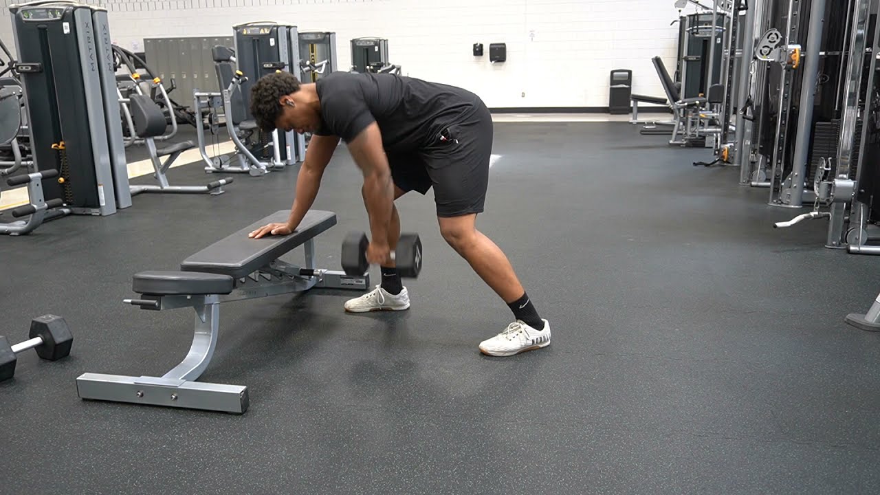 Dumbbell Single Arm Row - YouTube