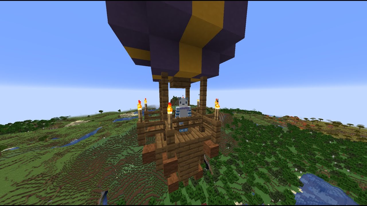 Building a Hot Air Balloon! (Minecraft 1.18 Build battle!) - YouTube
