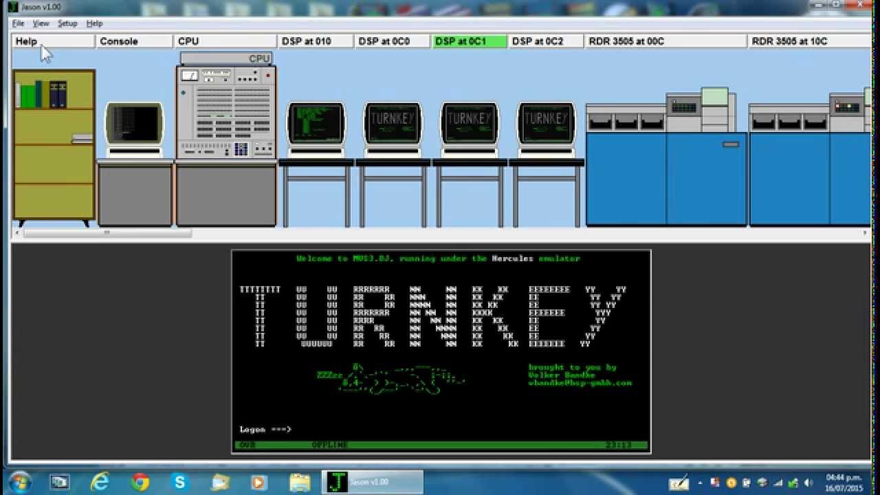 Corriendo el Emulador del IBM System 360 - YouTube