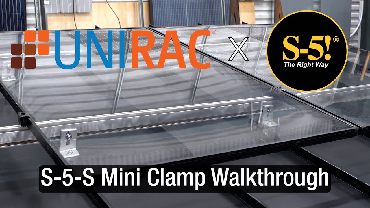How to Install Unirac SOLARMOUNT on Standing Seam Metal Roofing - YouTube