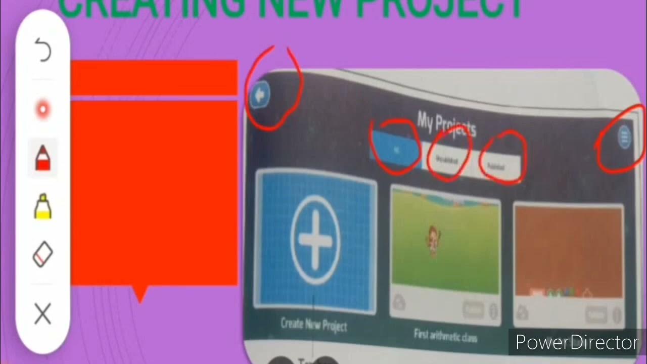 TYNKER APP(Steps to Create new Project) - YouTube