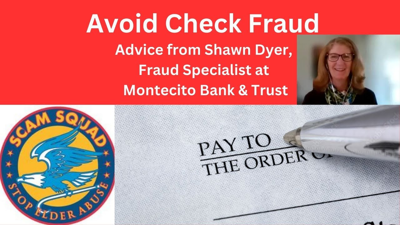 A Bank's Advice on how to Avoid Check Fraud - YouTube