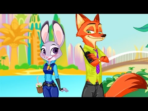Disney Zootopia Movie Game - Zootopia Nick & Judy Date Dressup - YouTube