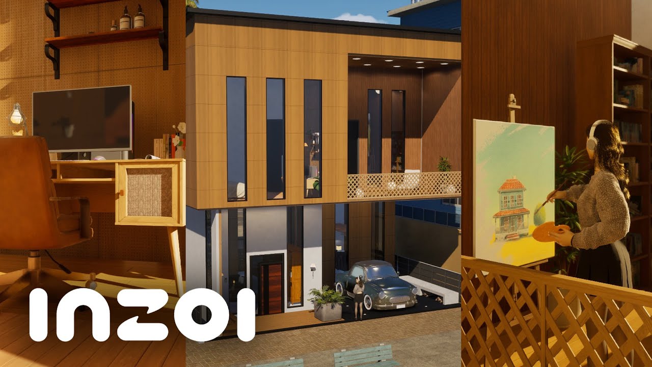 InZOI 140sqm Modern Home | Build With Me ♡ Relaxing Speedbuild - YouTube