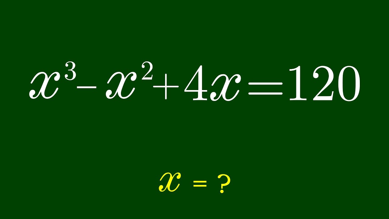 A Nice Algebra Problem | Math Olympiad | How to solve for x=? - YouTube