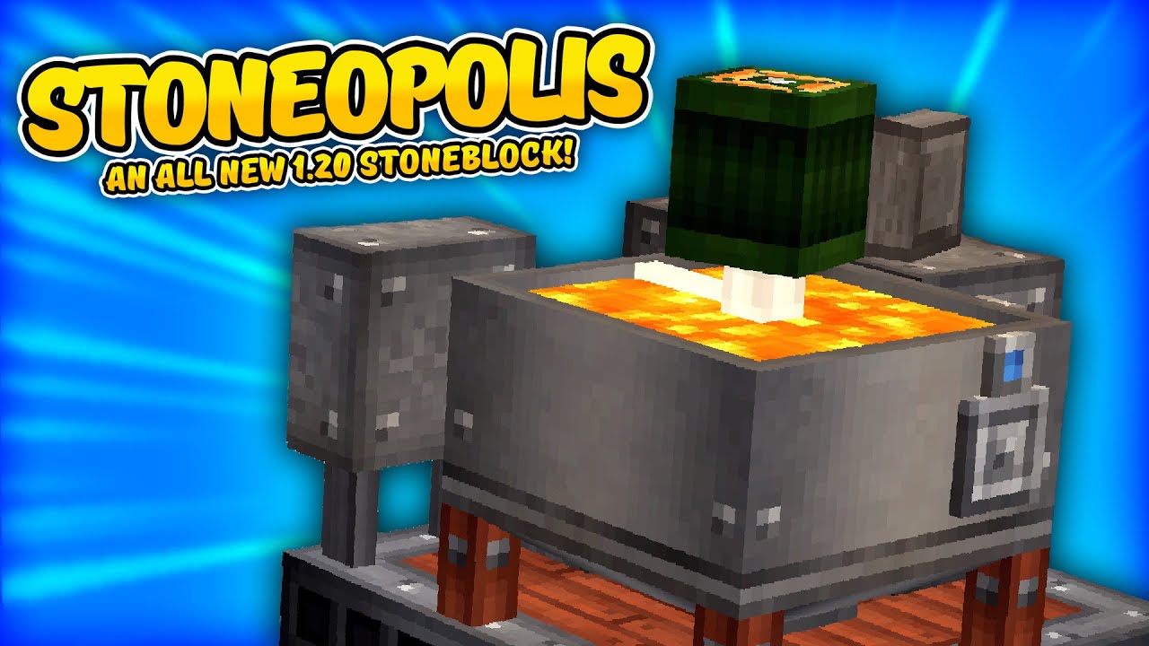 Minecraft Stoneopolis Industrial Mixer And Blazing Fluid 7 Modded Questing Stoneblock Youtube