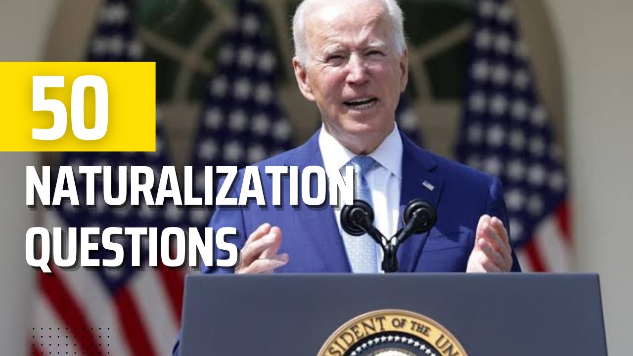 50 Questions for Naturalization Test | US Citizenship (Part 1)#n400 ...