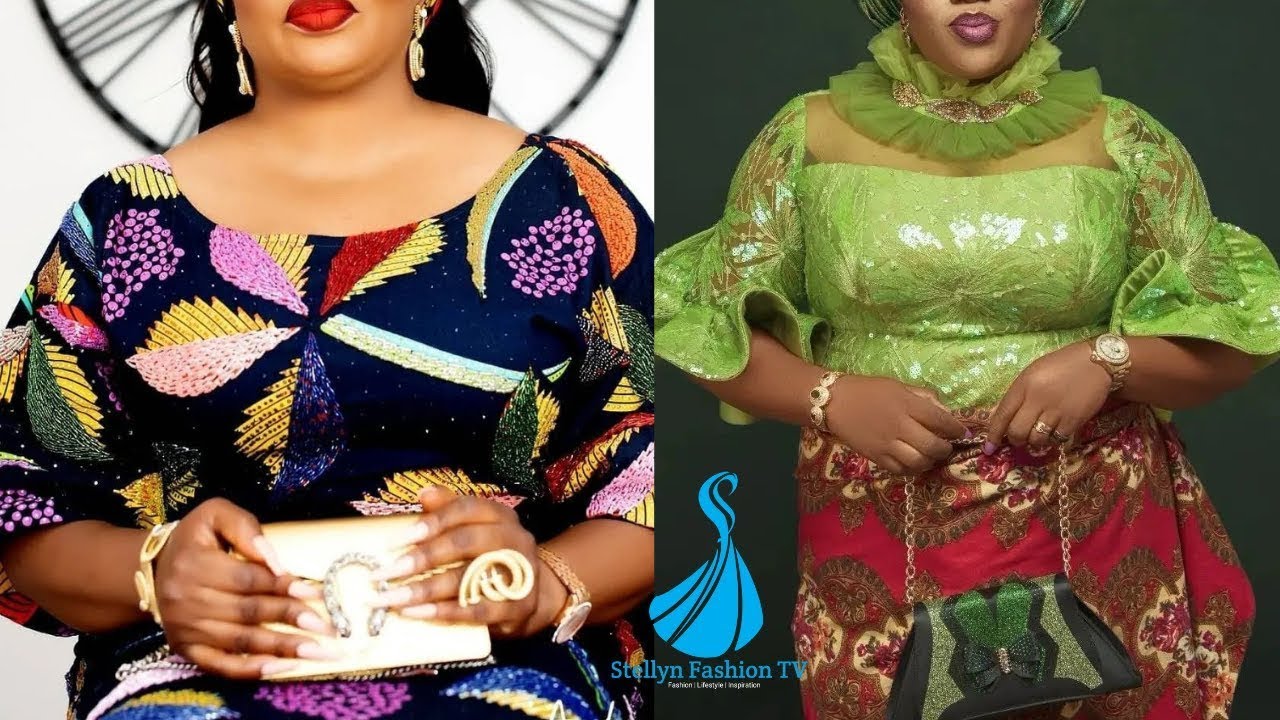 Ankara Wax Prints: Stunning Lace Blouse And Wrapper Styles Ankara Long ...