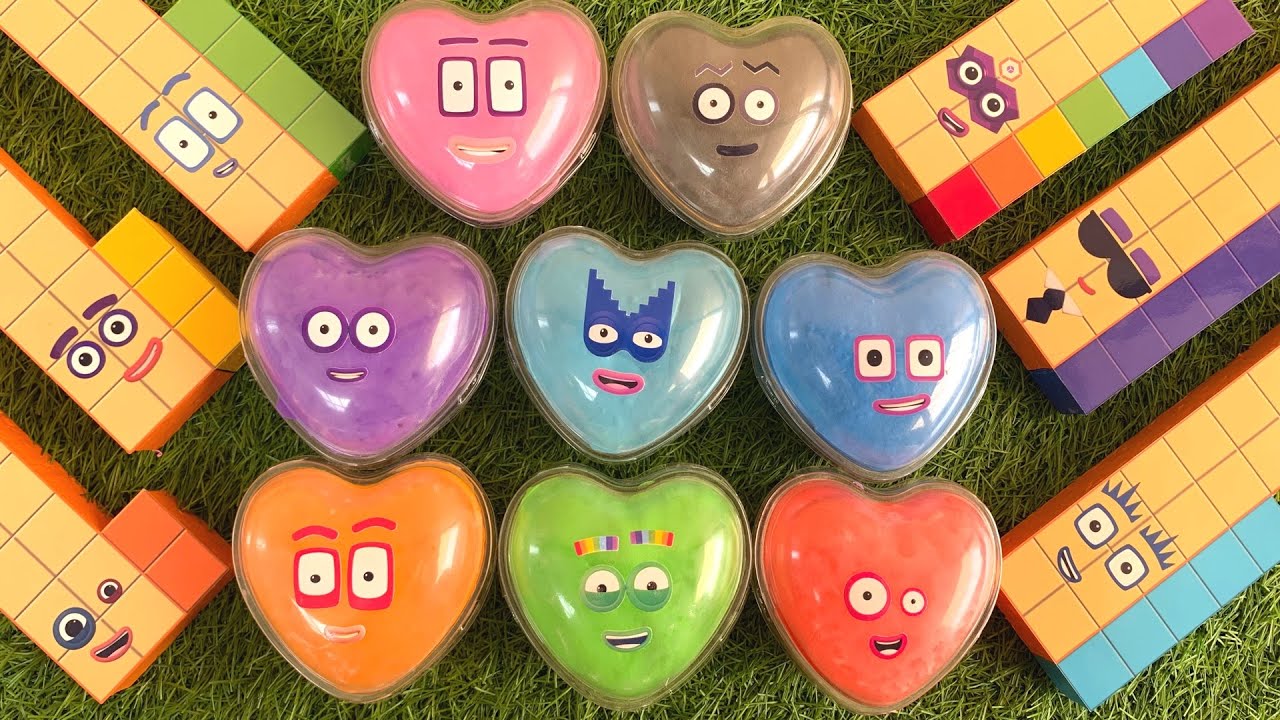 Numberblocks Satisfying Rainbow CLAY Love Shape with 147 Puzzle Tetris ...