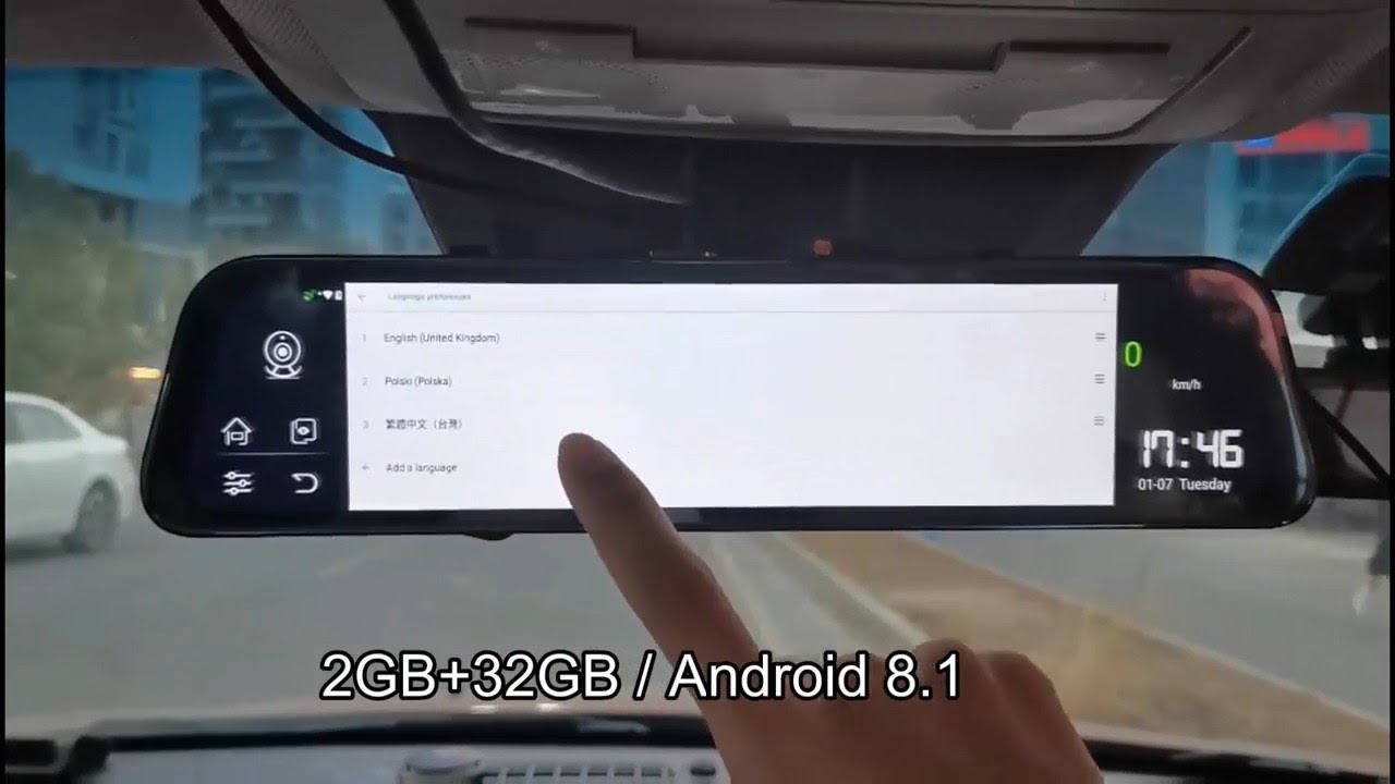 Best Car DVR Junsun 12 inch 1440P 2k Car Mirror Camera Android 8.1 ADAS ...