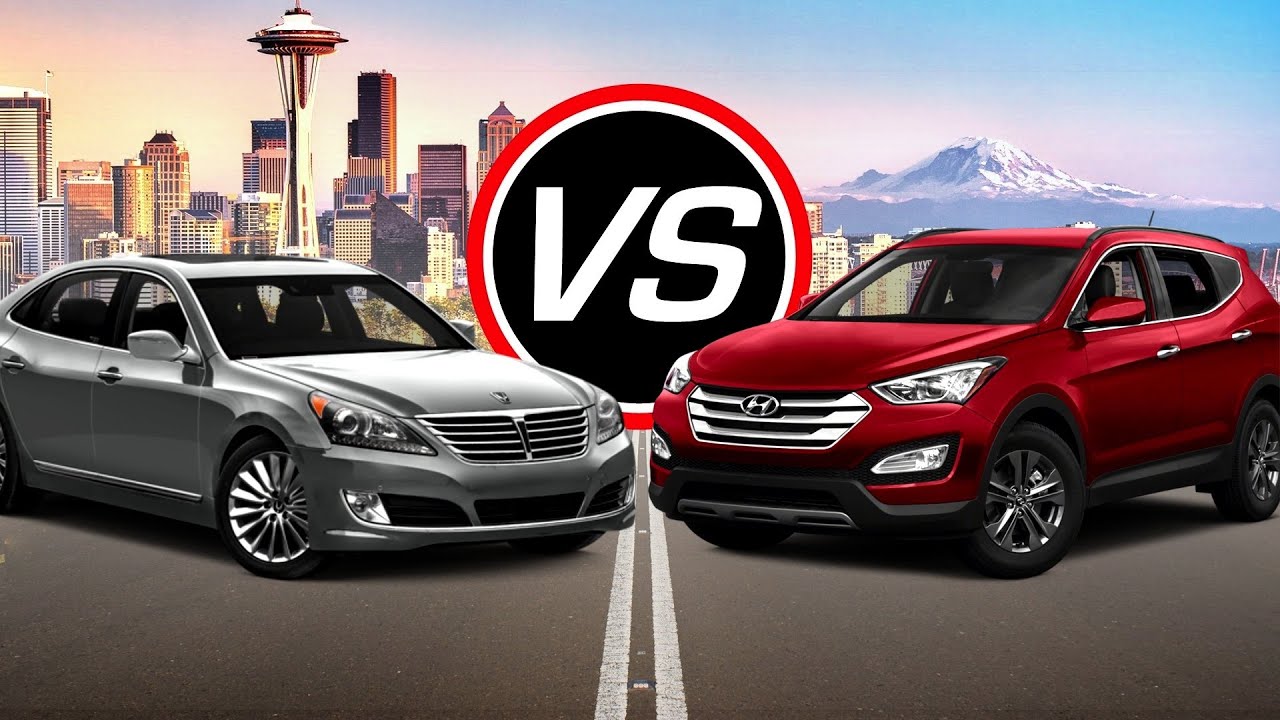 2016 Hyundai Equus vs Santa Fe Sport Turbo - Spec Comparison! - YouTube