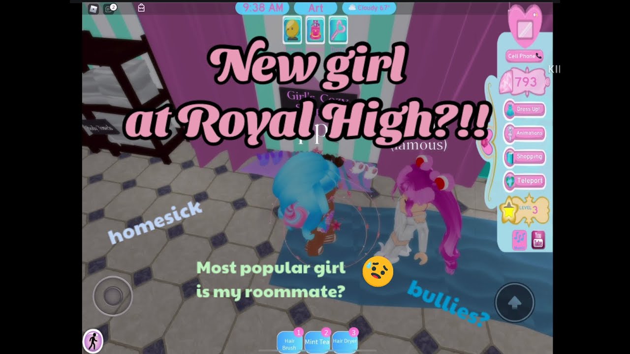 New girl at Roblox Royal High?!! - YouTube