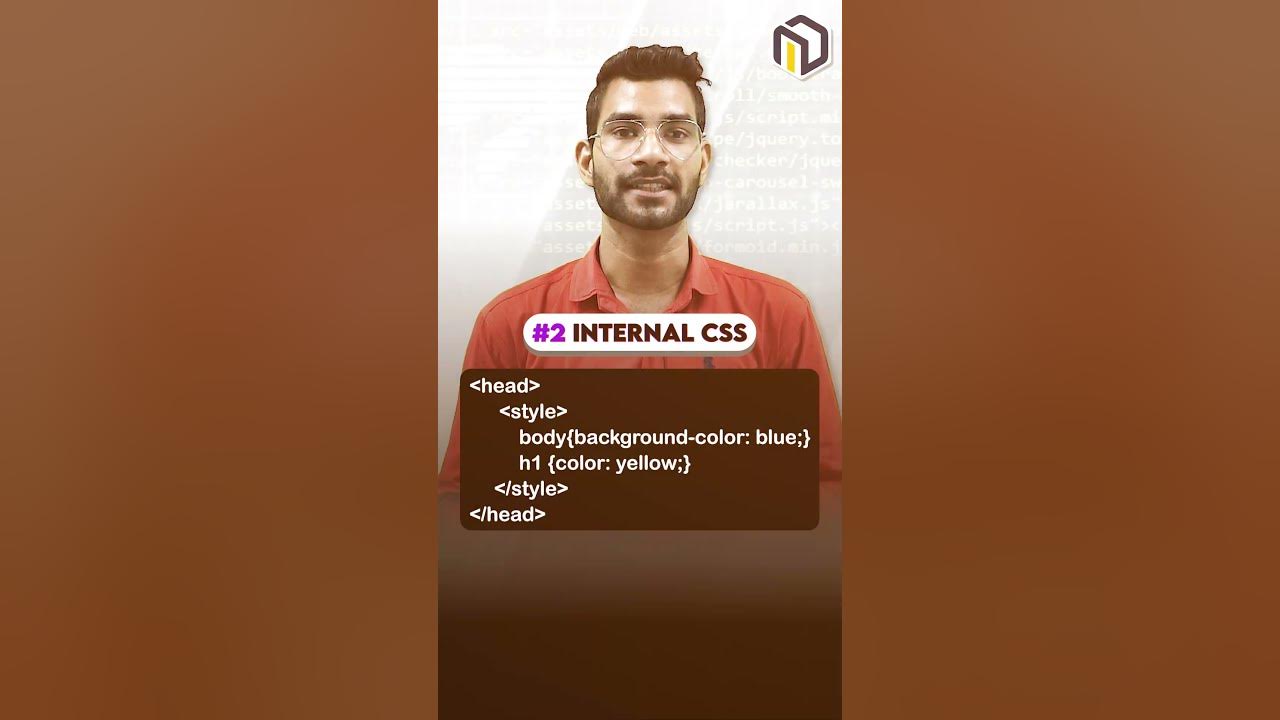 Differences And Uses Of Types Of Css Css Inlinecss Internalcss Externalcss Youtube