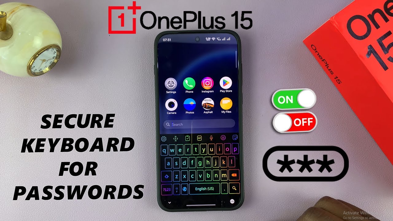 How To Enable / Disable Secure Keyboard For Passwords On OnePlus 15 ...
