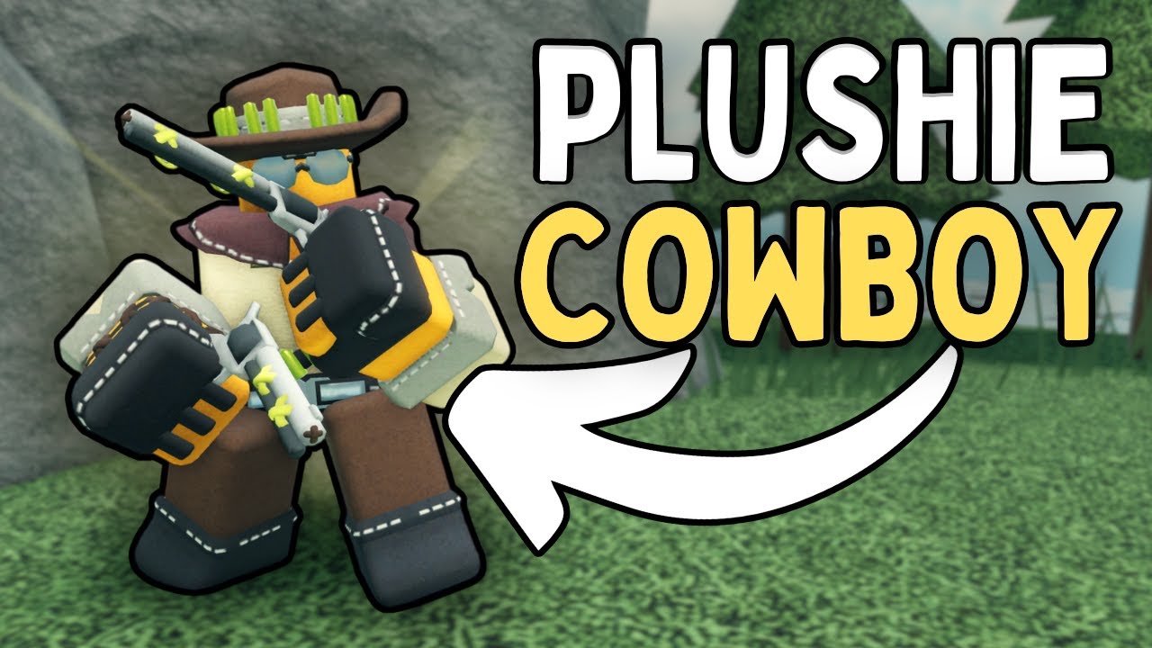 AWESOME PLUSHIE COWBOY SKIN SHOWCASE!!! | NEW PLUSHIE SKIN | Roblox TDS ...