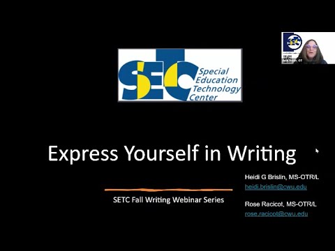 Express Yourself in Writing, Session 4c: Editing and Revising Tools and ...