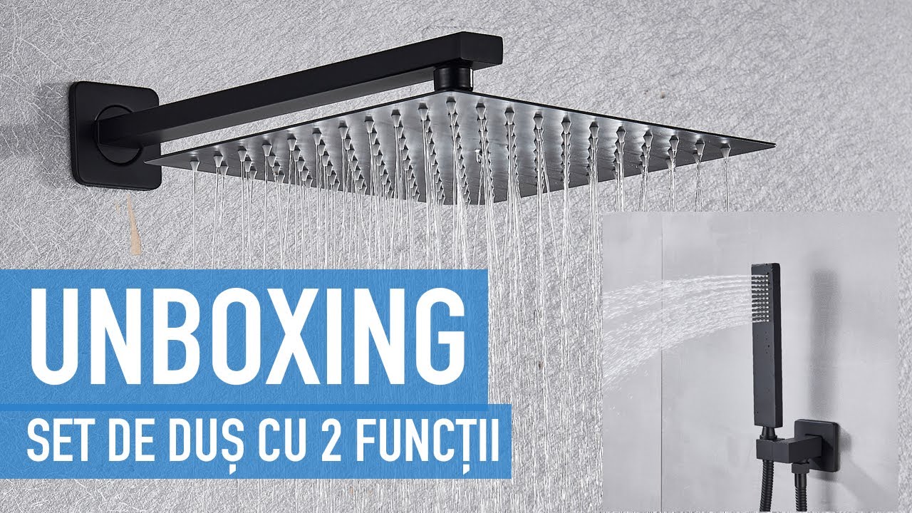UNBOXING Set de dus negru cu 2 functii - YouTube