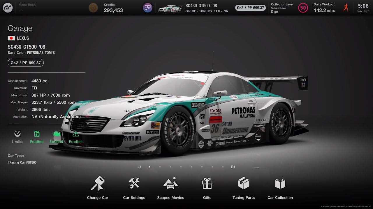 [Gran Turismo 7] Lexus SC430 GT500'08 tunes - YouTube