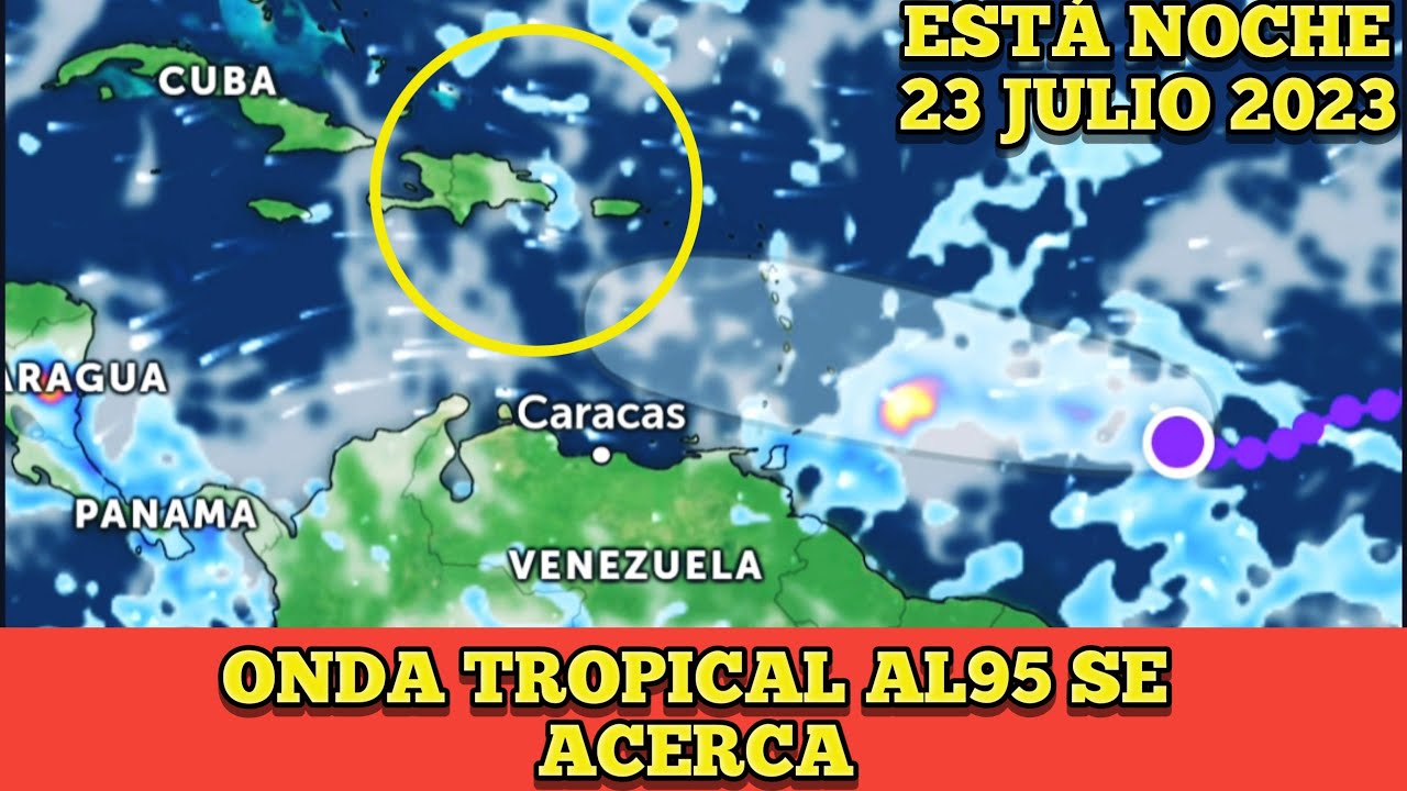 Onda tropical AL95 se acerca a Puerto Rico y República Dominicana - YouTube