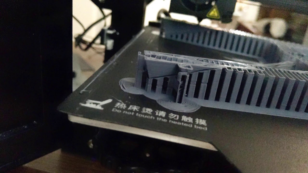 Mac II monster phase 4 16% at 6 1/2 hours. Arms being printed - YouTube