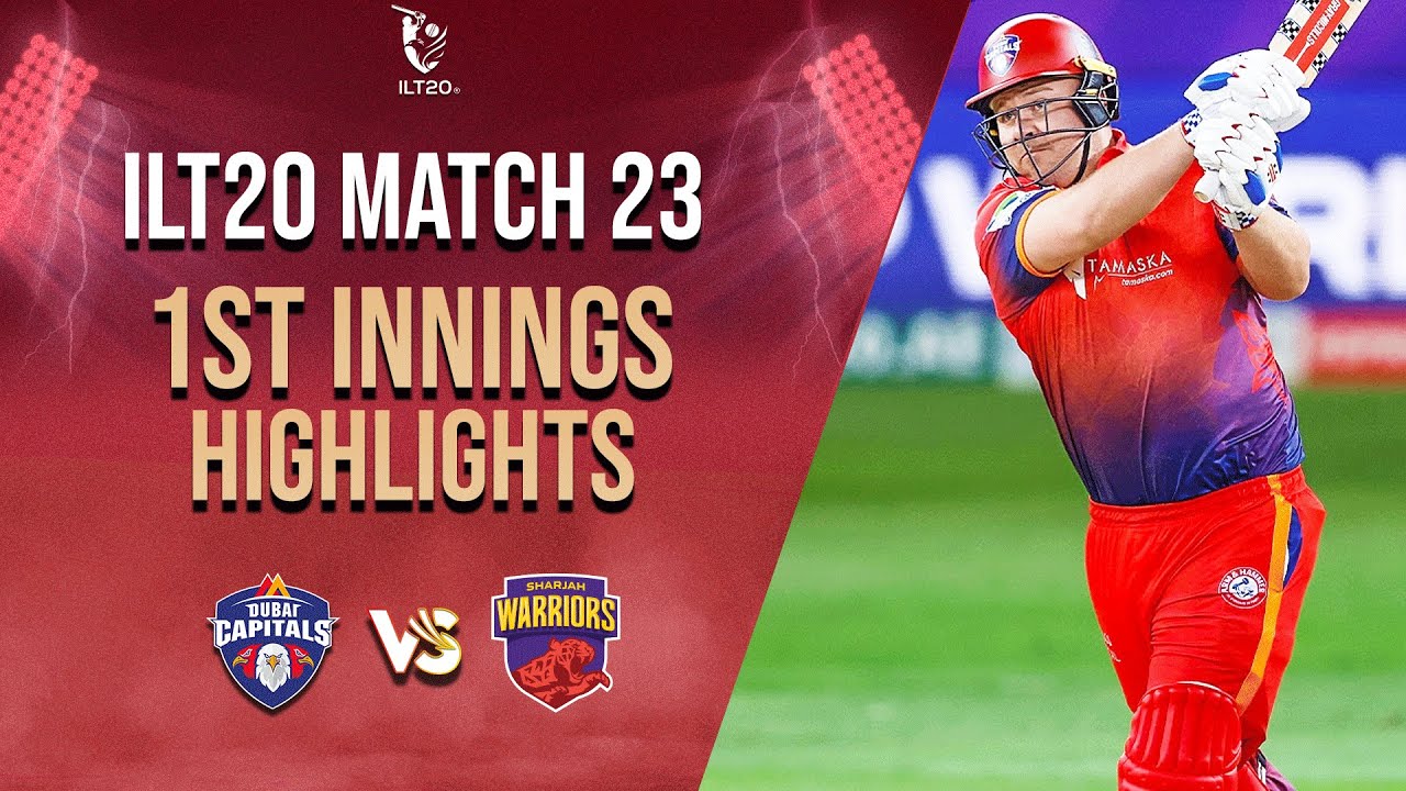 1st Innings Highlights | Dubai Capitals vs Sharjah Warriors | Match 23 ...
