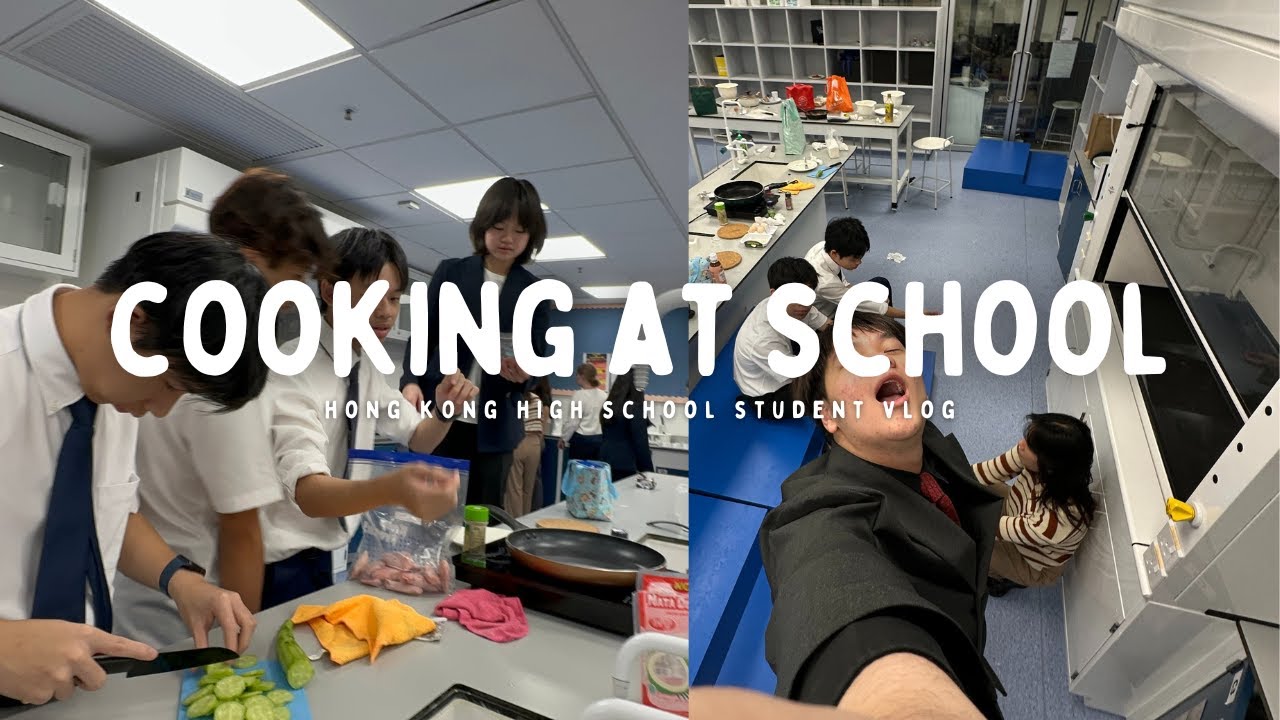 cooking at school | hong kong high school student vlog - YouTube