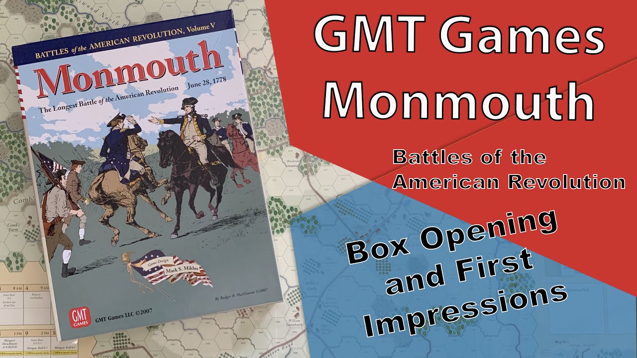 GMT Games Monmouth: Box Opening and first look - YouTube