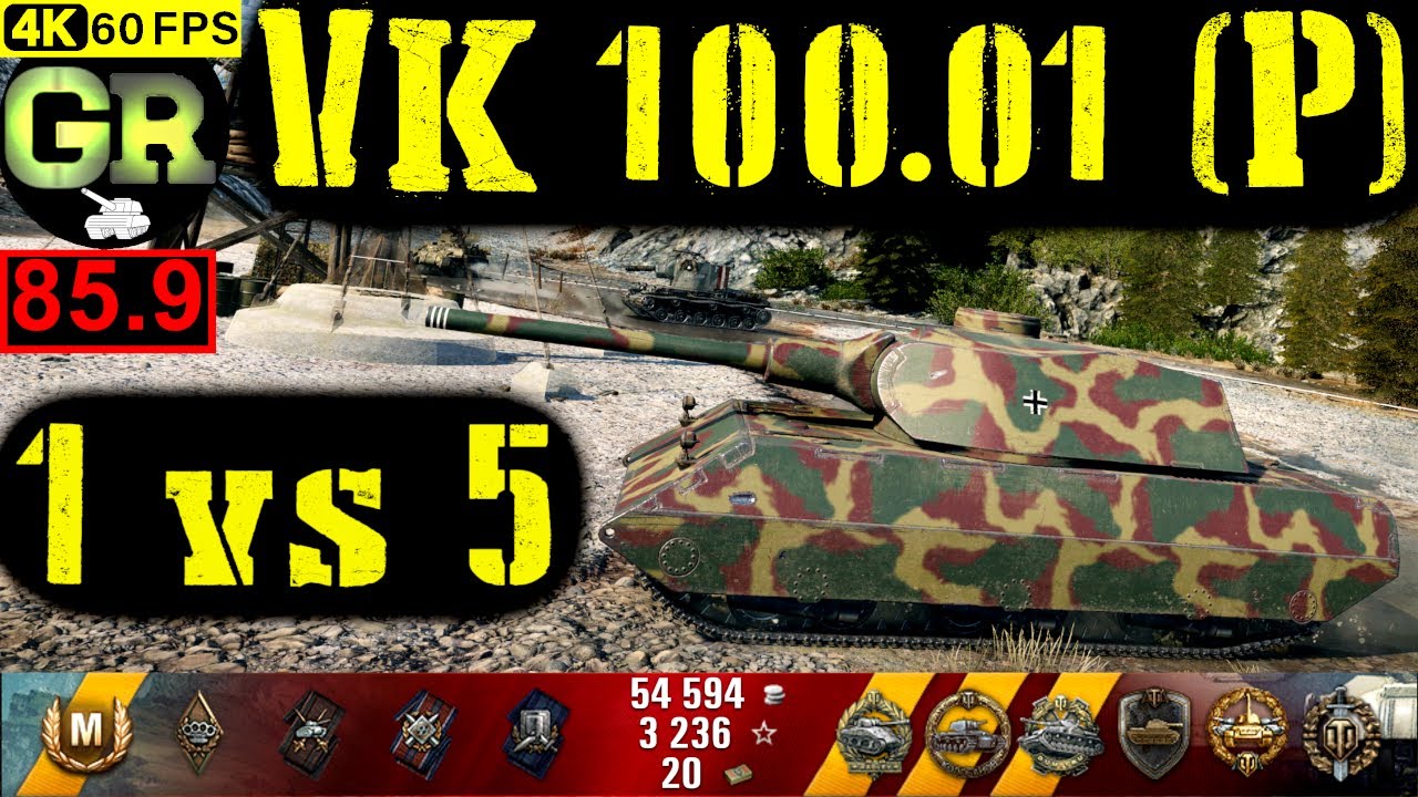 World of Tanks VK 100.01 (P) WoT Replay - 9 Kills 5.5K DMG(Patch 1.4.0 ...