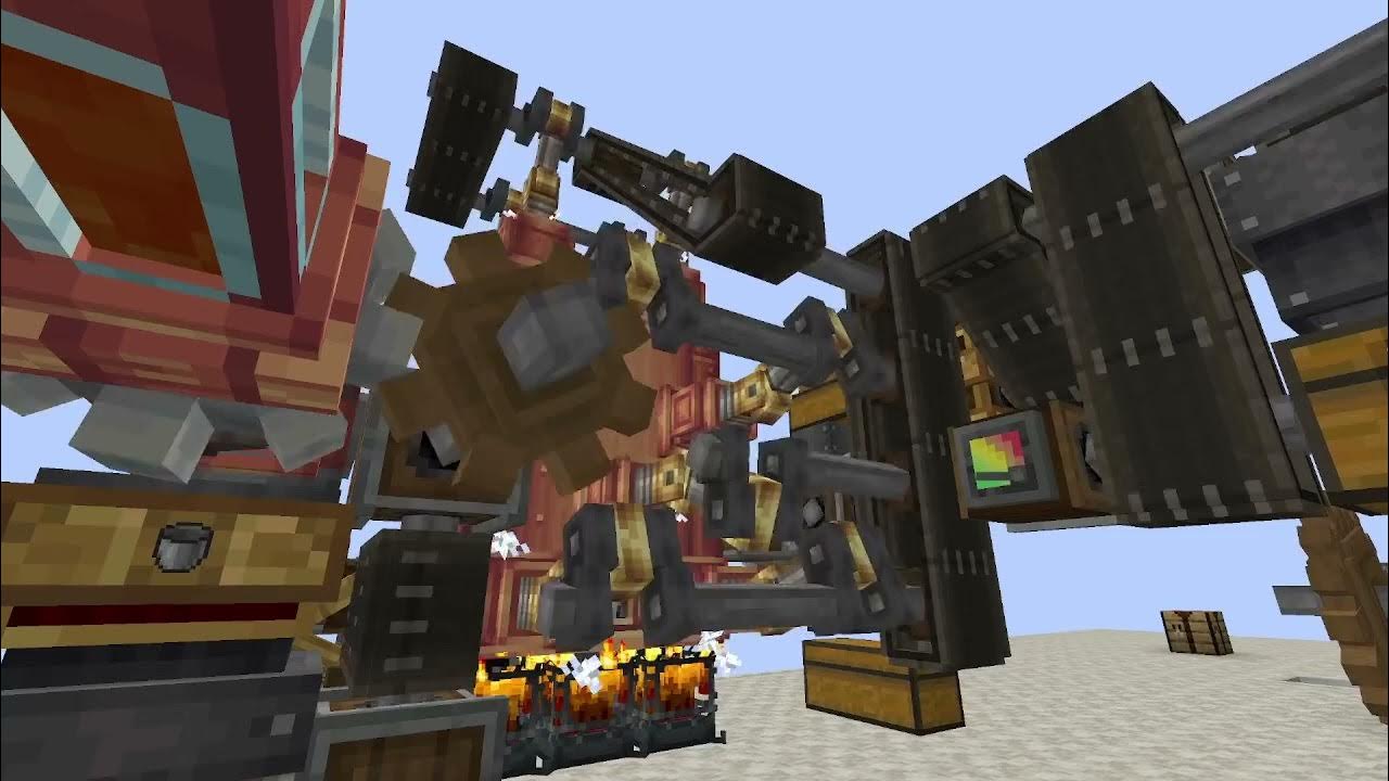 Create mod steam engine breaking - YouTube