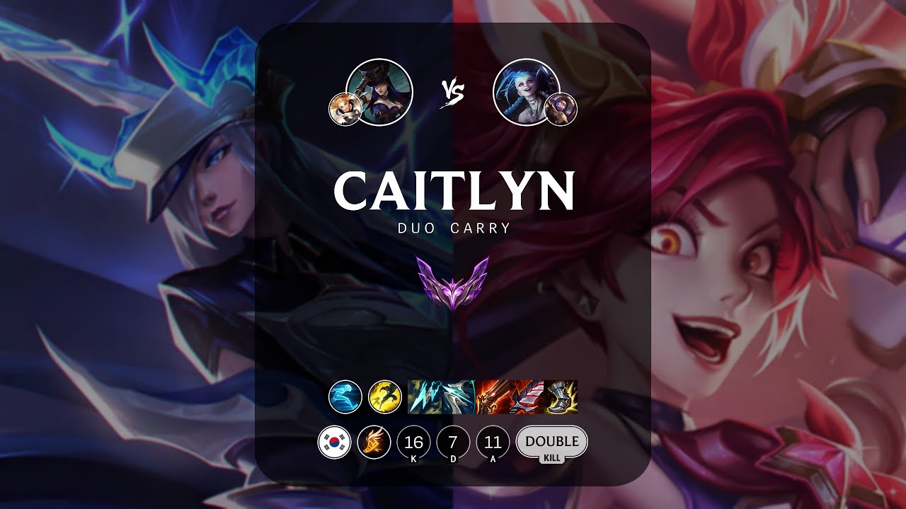 Caitlyn ADC vs Jinx - KR Master Patch 13.11 - YouTube