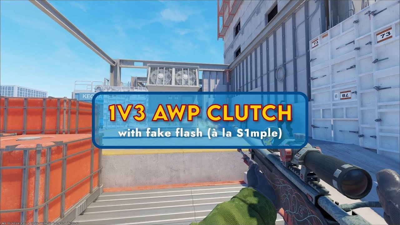 1v3 AWP clutch using s1mple's fake flash // CS2 - YouTube