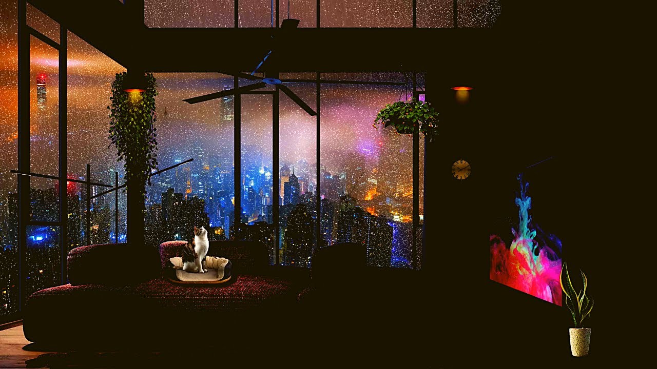 Spend Your Night This Luxury Apartment At Miami | Rain On Window Sound ...