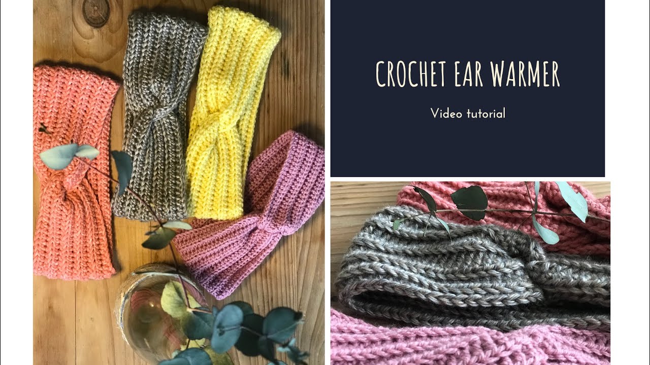 CROCHET EAR WARMER TUTORIAL - YouTube