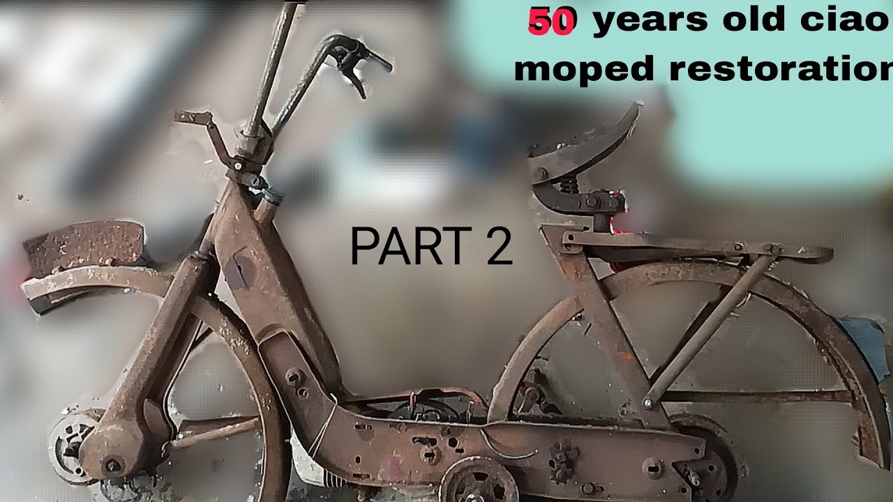 Luna tfr Piaggio Ciao 1973 Old Moped Restoration 2stroke engine 50cc ...