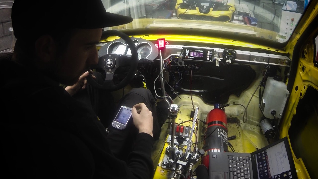 Darkside Developments - Seat Ibiza 1.9 TDI Dyno Run Installed with SSS Sequential Shifter - YouTube