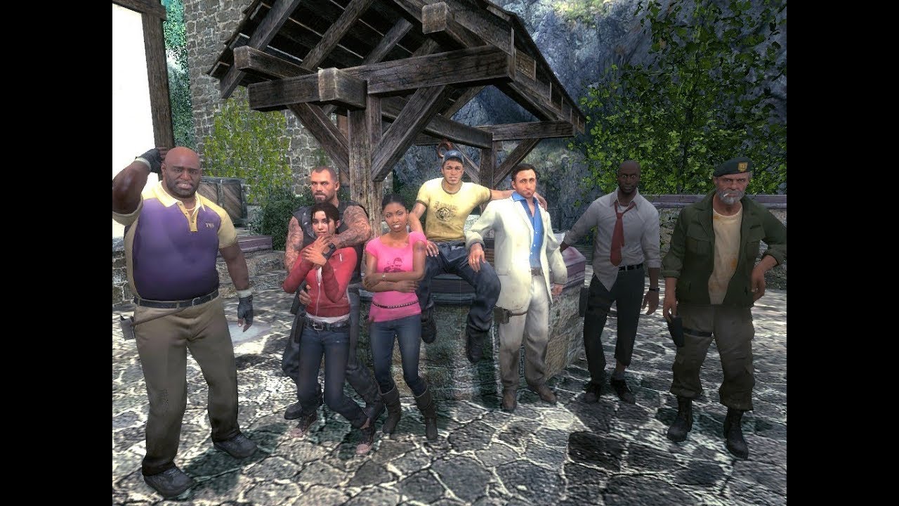 En memoria a: Ellis, Coach, Nick y Rochelle, Francis, Louis, Zoey y ...