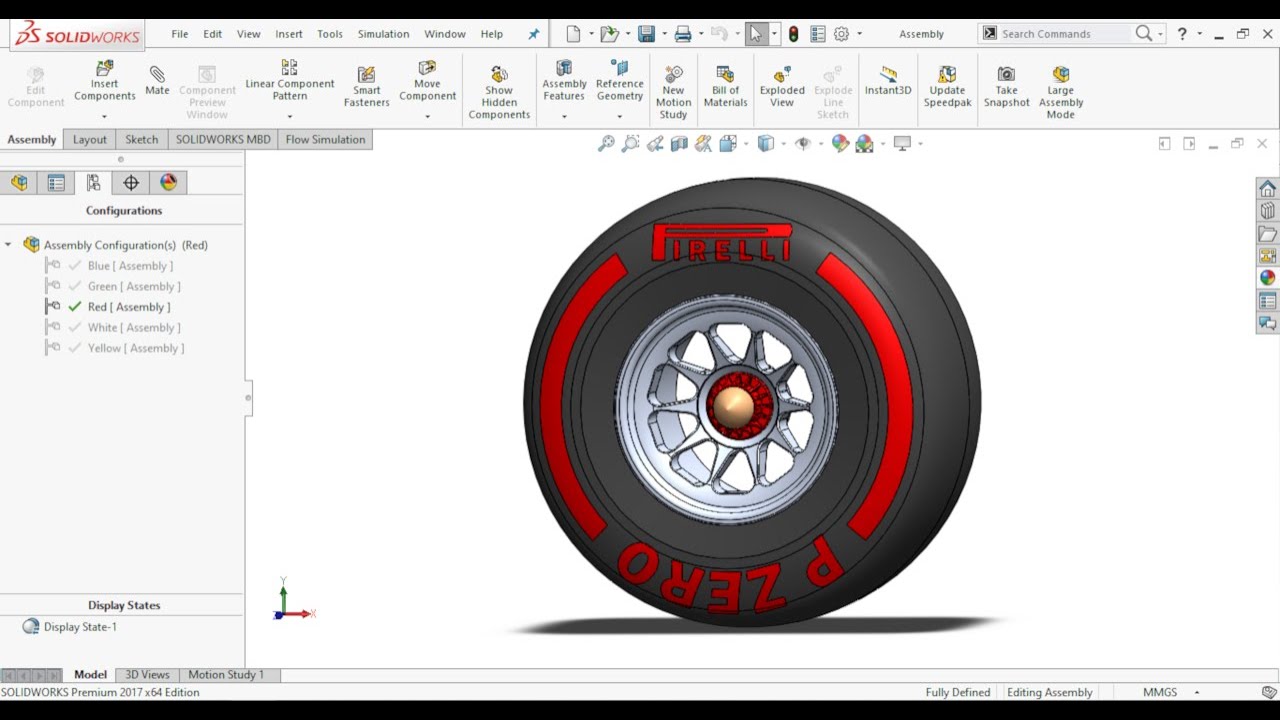 MODELLING A F1 WHEEL USING SOLIDWORKS (CAD MODEL AVAILABLE IN ...