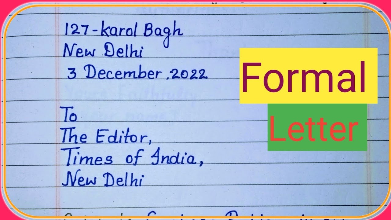 Letter to Editor//Write a letter to the editor//Formal letter//Garbage ...