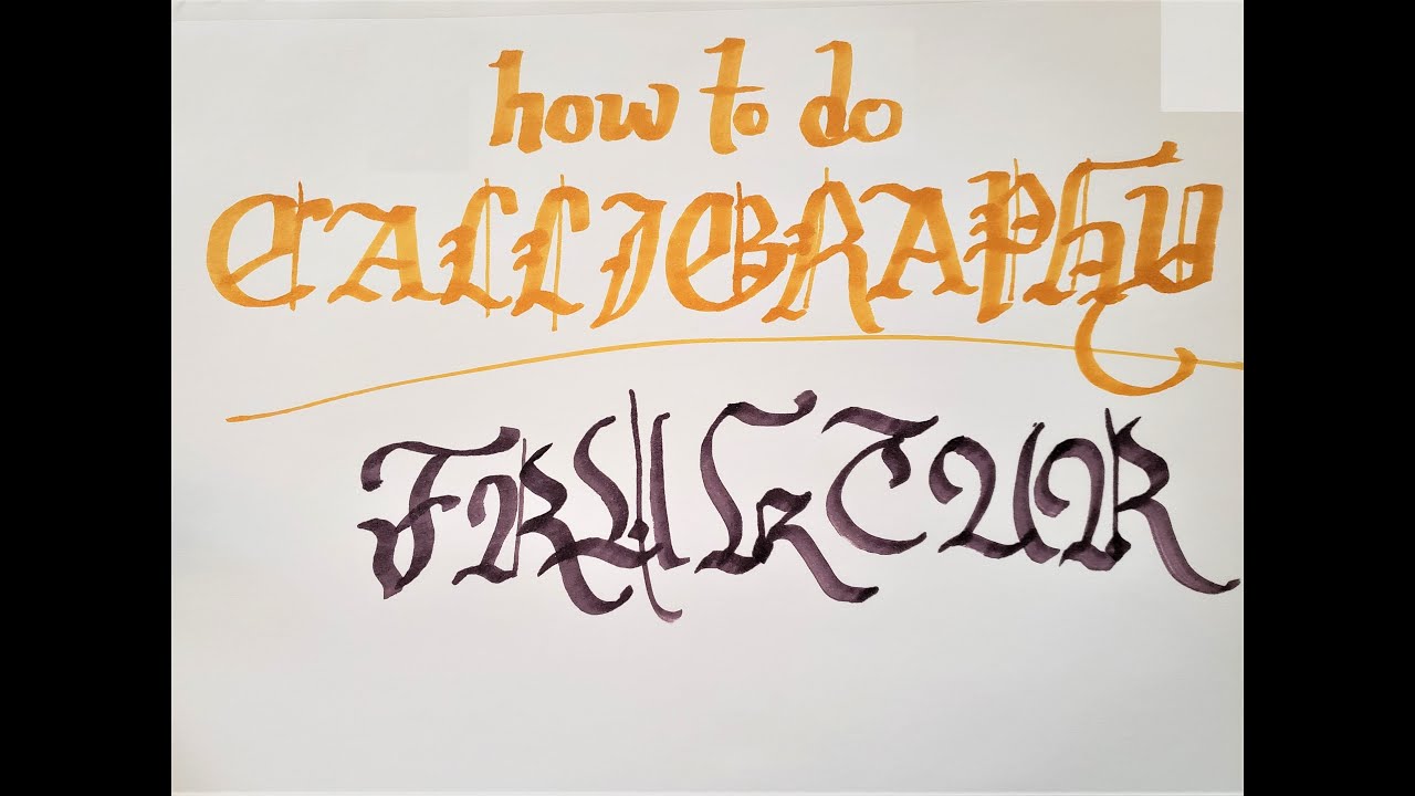 How to do Calligraphy: Fraktur - YouTube